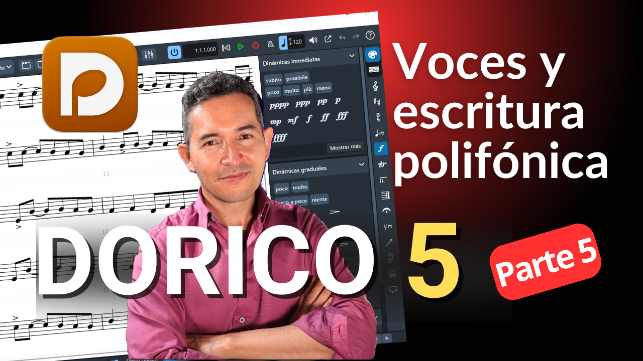 Domina la escritura polifónica y la organización de voces en Dorico 5 ...