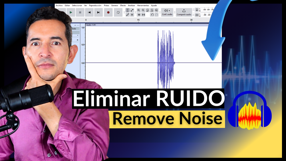 Cómo eliminar el RUIDO de fondo de un AUDIO con Audacity